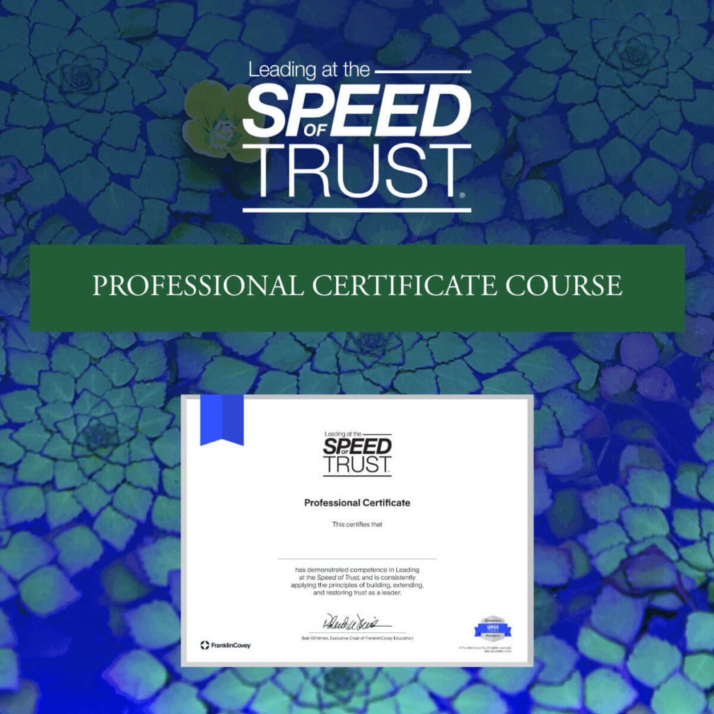 The Speed of Trust Online Course | FranklinCovey Academy