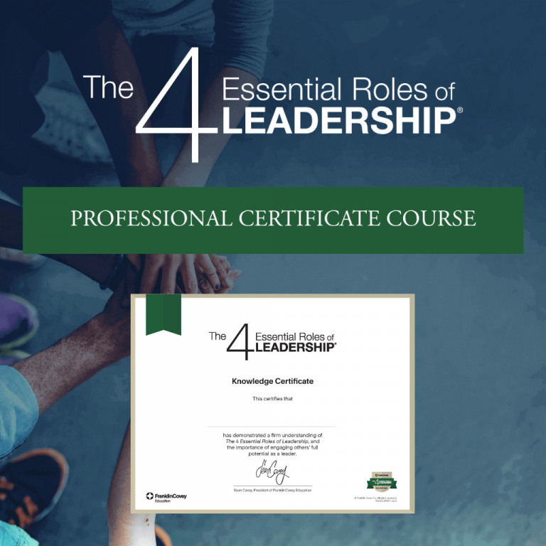 Leadership Certificates | FranklinCovey Academy's Mastery Program